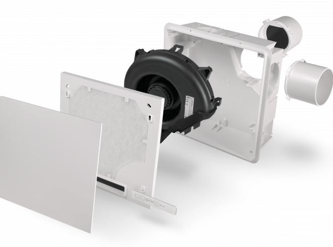 Abluftsystem – A80i EC DIN 18017-3 – dezentrale Lüftung - Seventilation